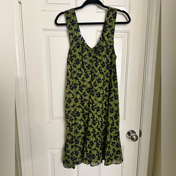 CAbi | Dresses | Cabi Samba Dress Reversible Greenblack Floral To Zebra ...